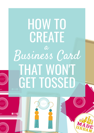 What to Put on a Craft Business Card - Made Urban