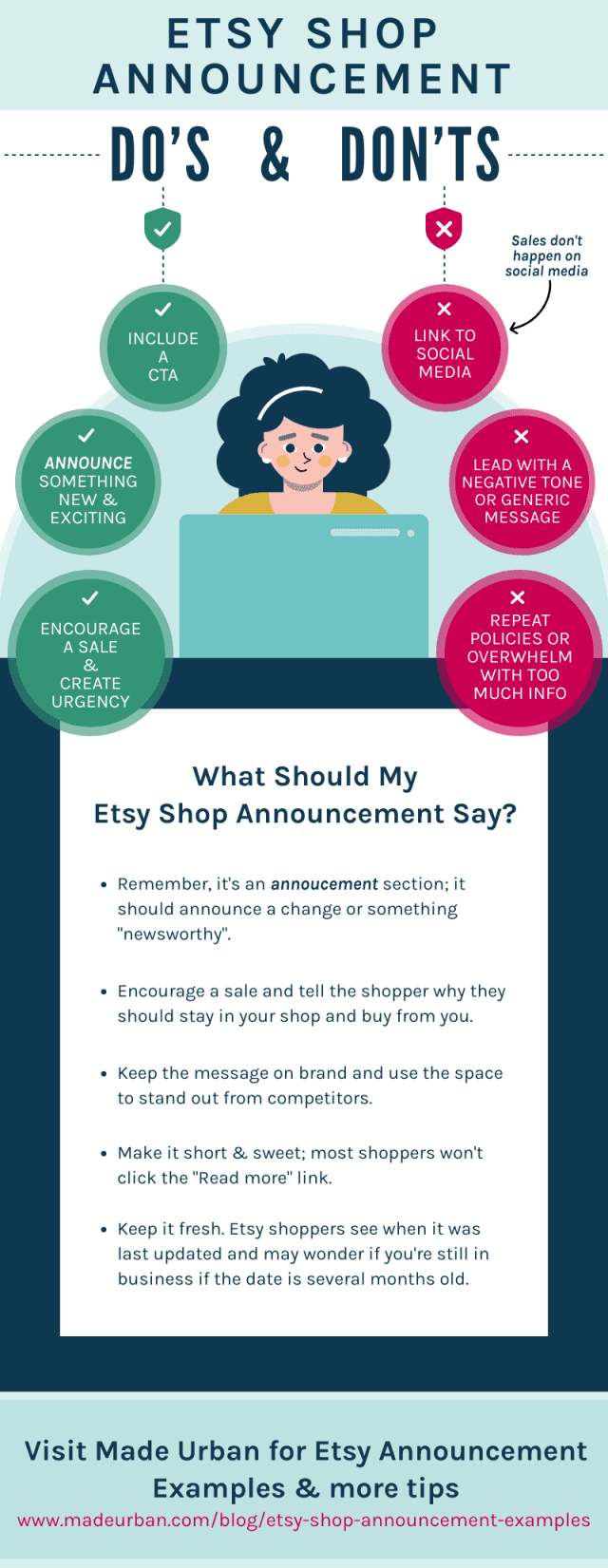What To Put In An Etsy Shop Announcement Examples Made Urban What To Put In An Etsy Shop Announcement Examples Made Urban