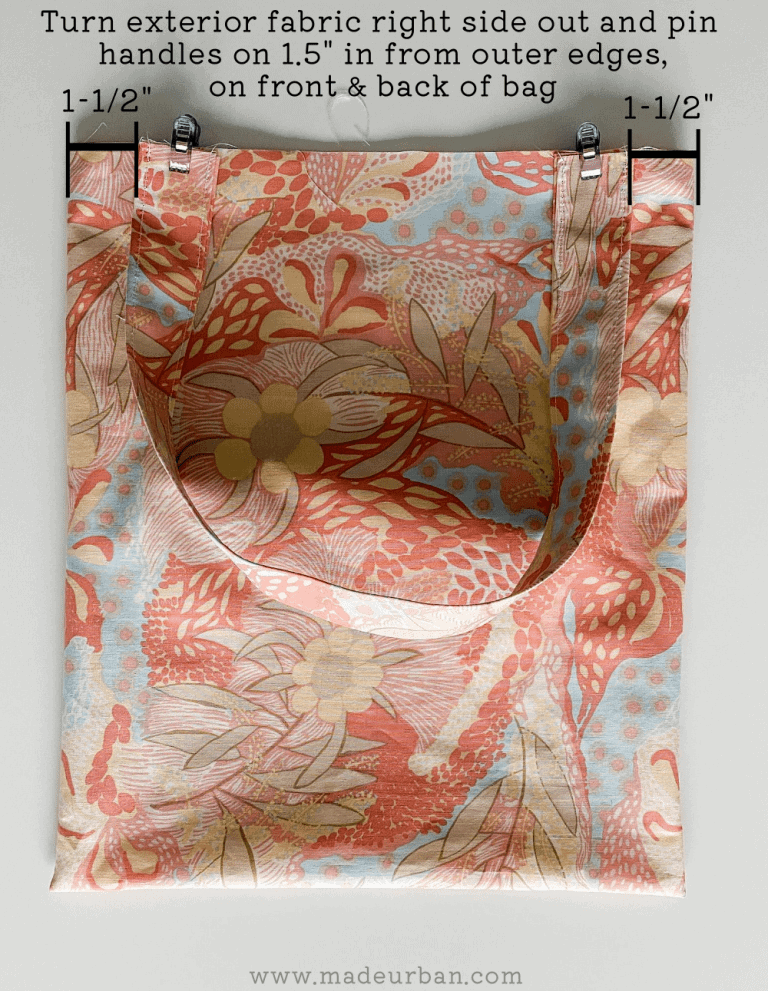 How to Sew a Simple Lined Tote Bag (that looks professionally made ...