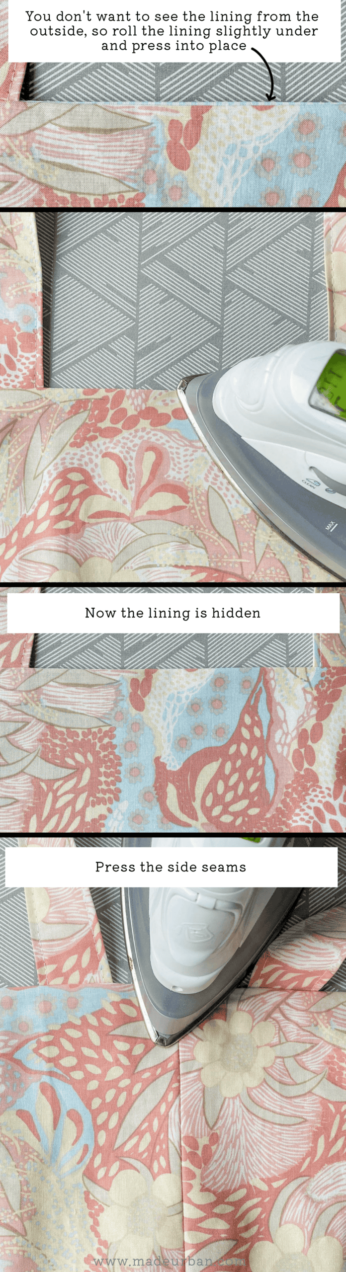 How to Sew a Simple Lined Tote Bag (that looks professionally made ...