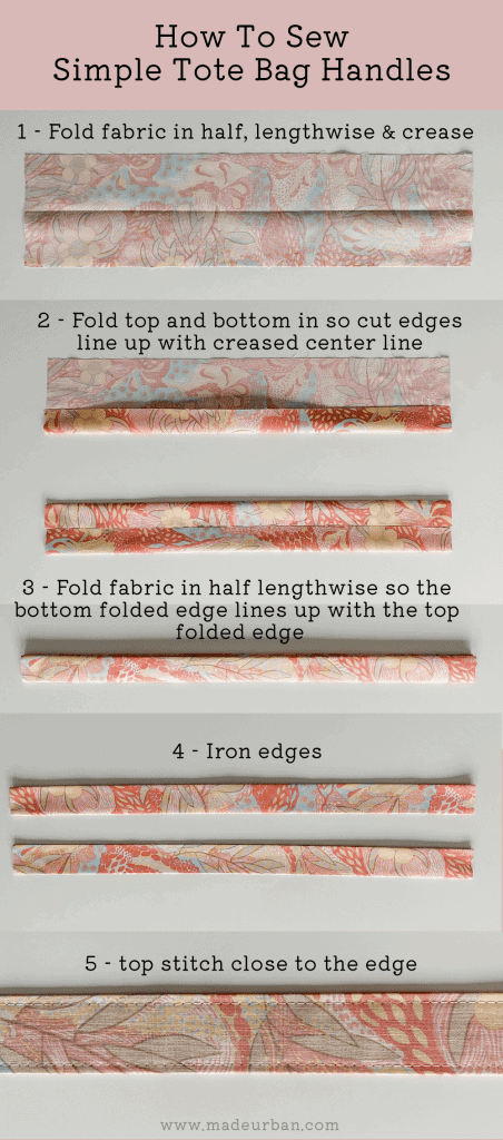 How to Sew a Simple Lined Tote Bag (that looks professionally made ...