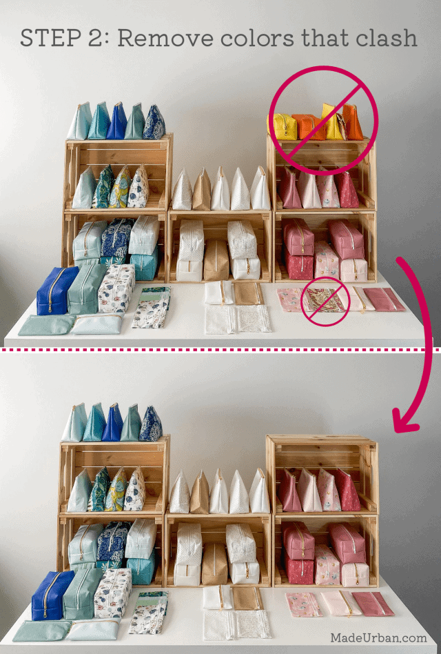 Craft Show Display 5-Minute Fix: Color Groupings - Made Urban