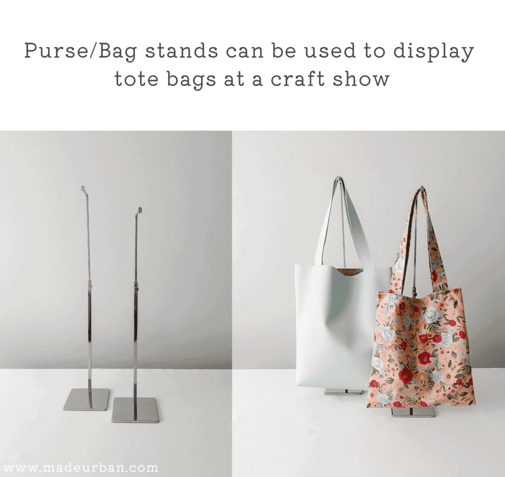 10 Ways to Display Tote Bags at a Craft Show - Made Urban