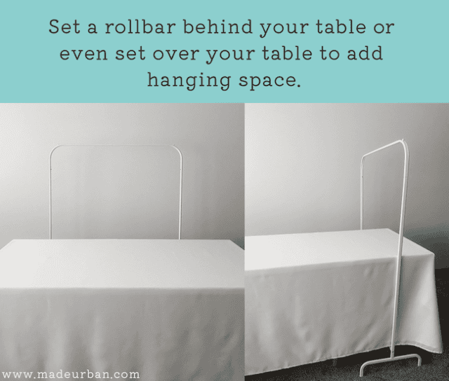 9 Ways to Add Hanging Space to a Craft Show Display - Made Urban