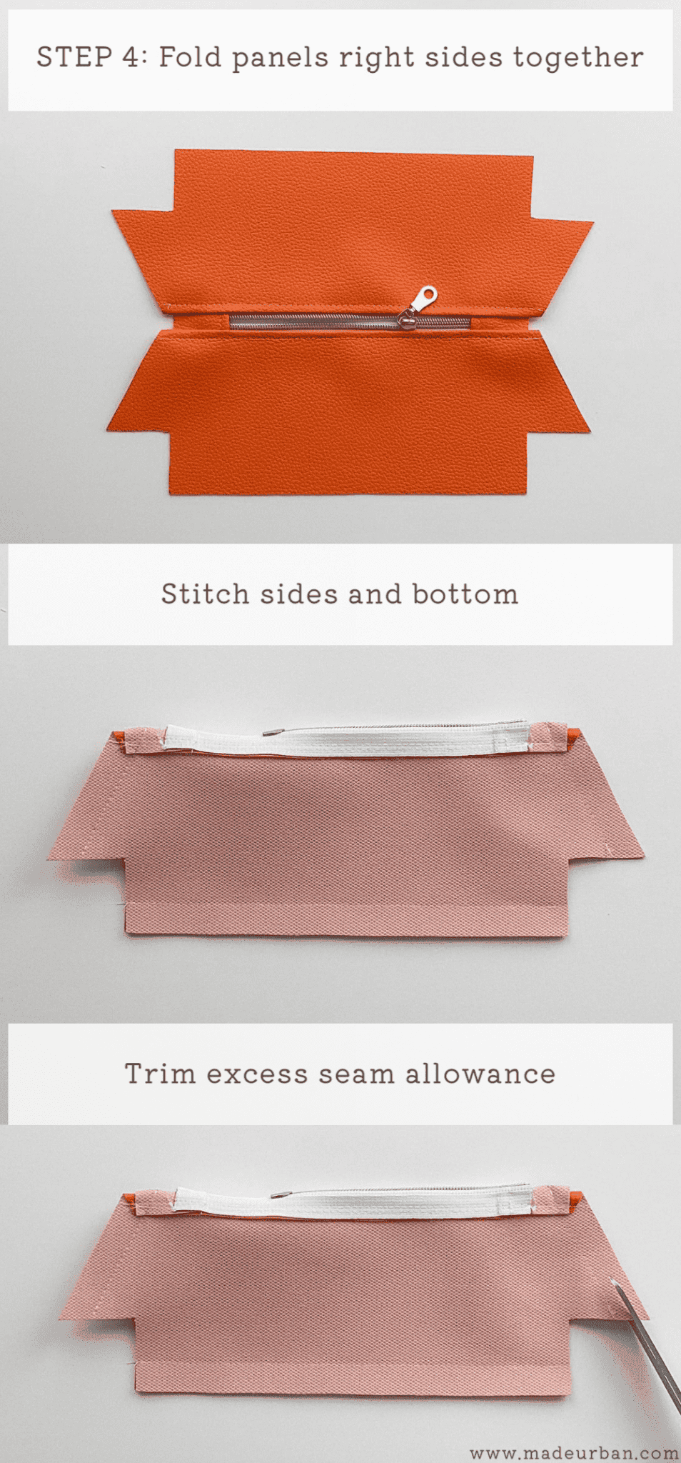 10 Minute Triangle Pencil Case DIY (no lining required) - Made Urban