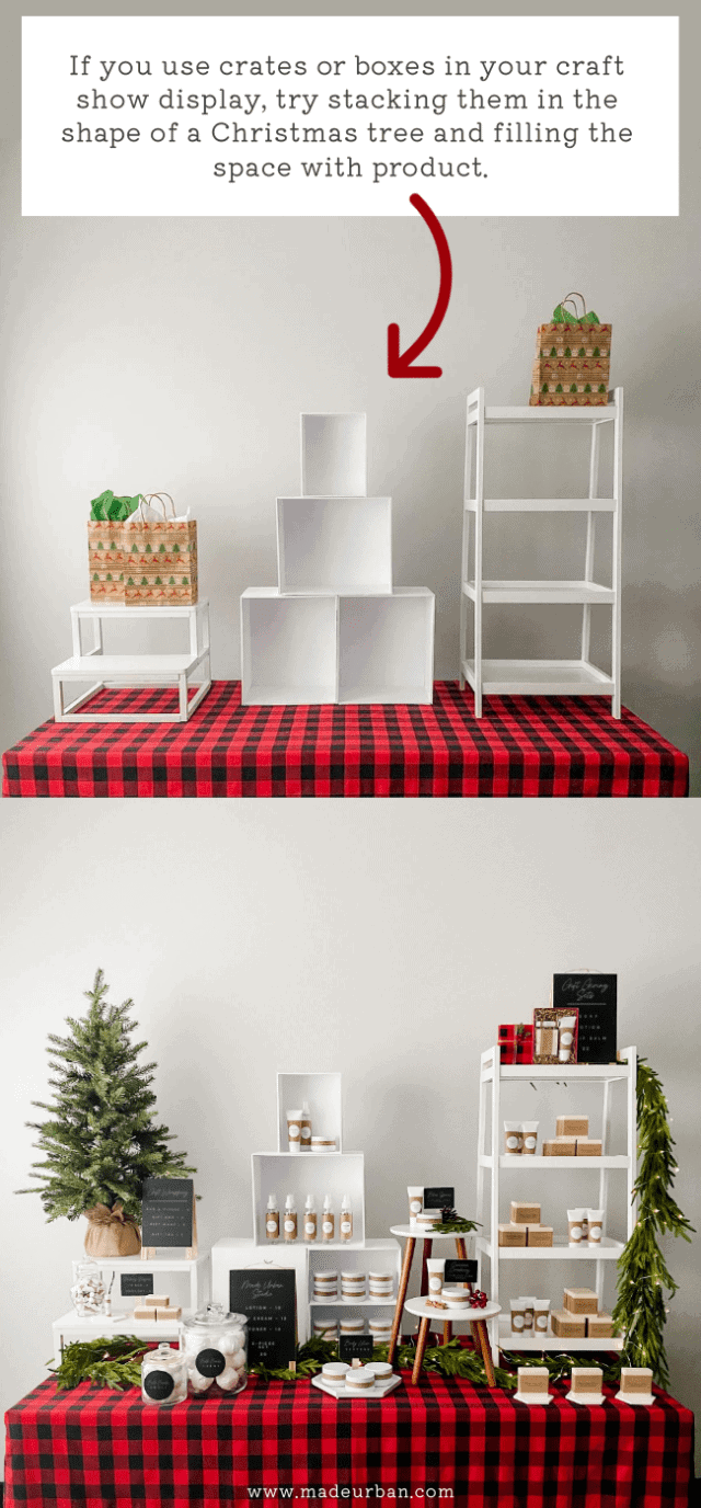 10 Ideas to Decorate your Craft Show Booth for Christmas - Made Urban