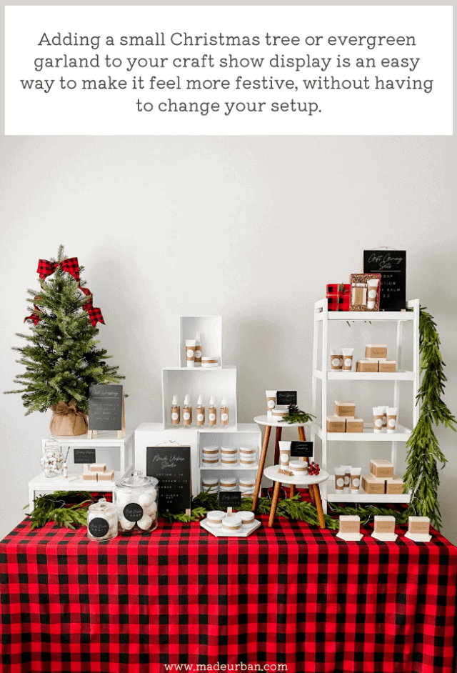 10 Ideas to Decorate your Craft Show Booth for Christmas - Made Urban