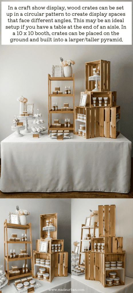 Craft Show Display Ideas Using Crates - Made Urban