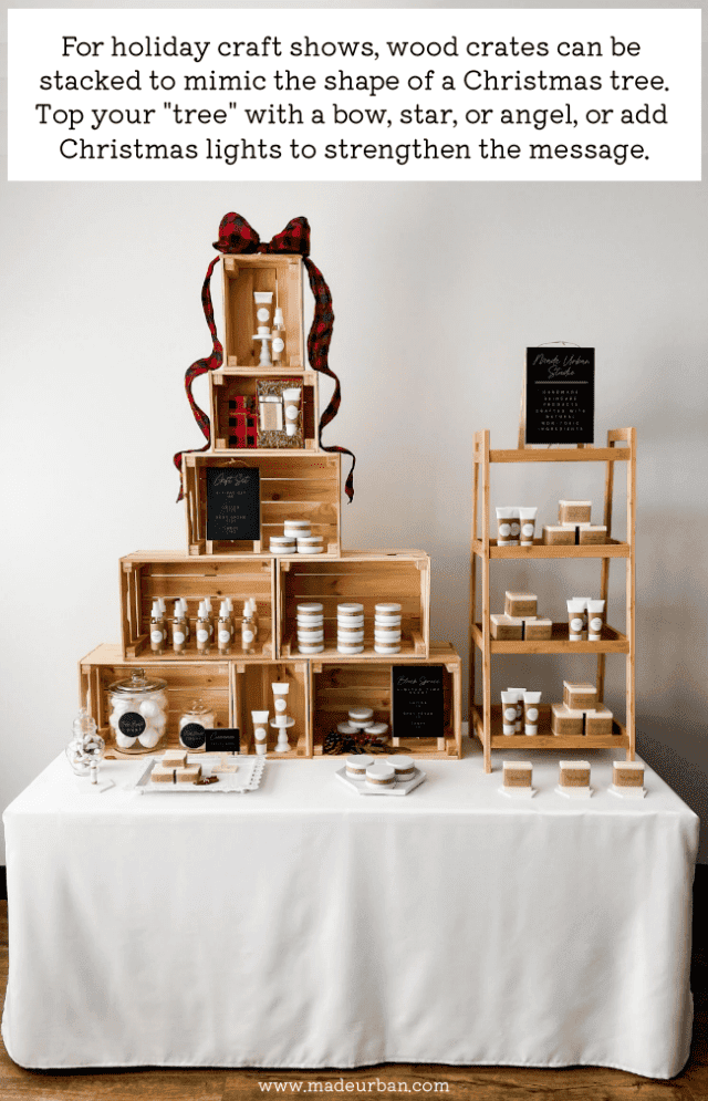 Craft Show Display Ideas Using Crates - Made Urban