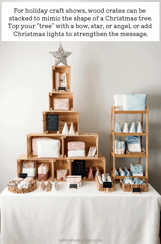 Craft Show Display Ideas Using Crates - Made Urban