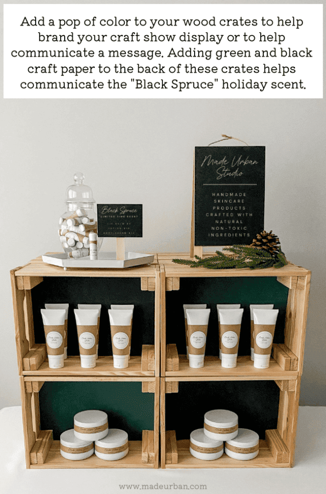 Craft Show Display Ideas Using Crates - Made Urban