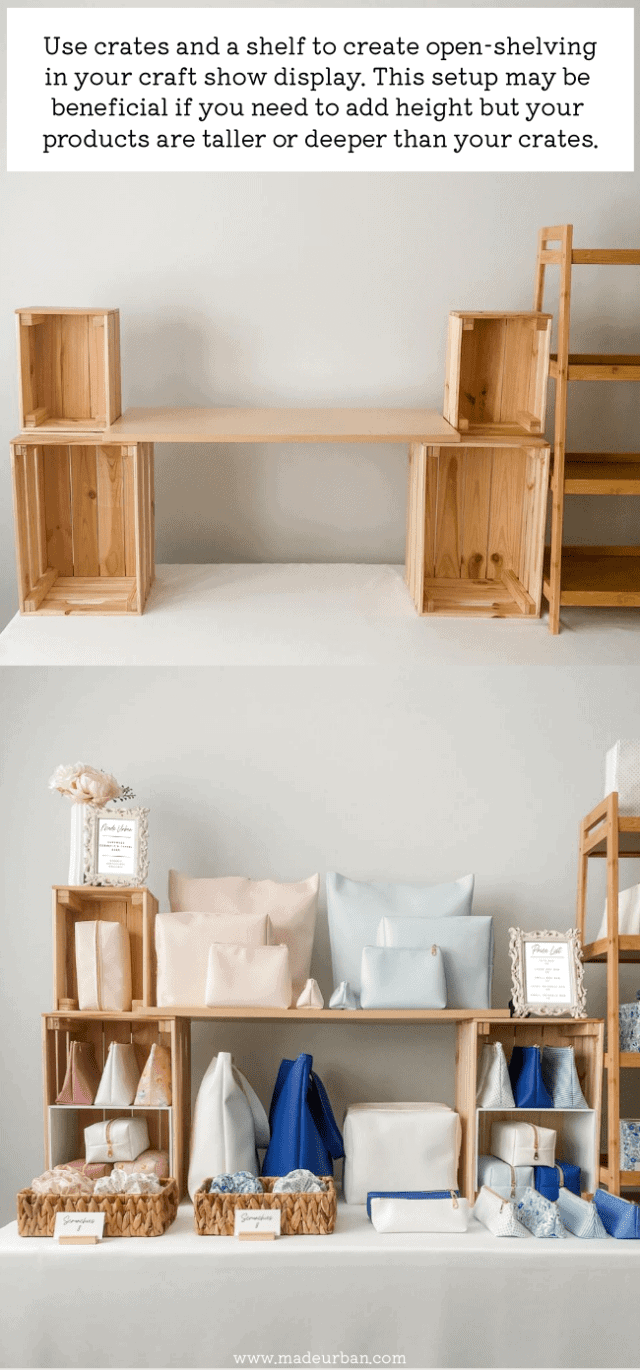 Craft Show Display Ideas Using Crates - Made Urban