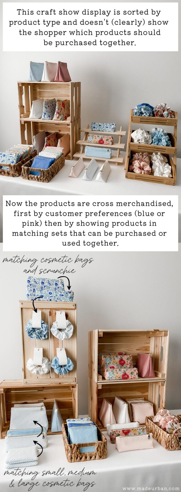 How To Cross Merchandise in a Craft Show Display - Made Urban